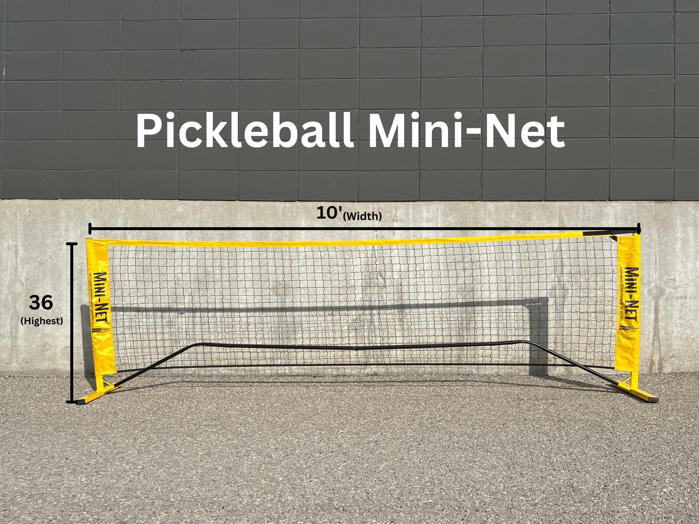 Quick start Mini Pickleball & Badminton Net - Oval Poles